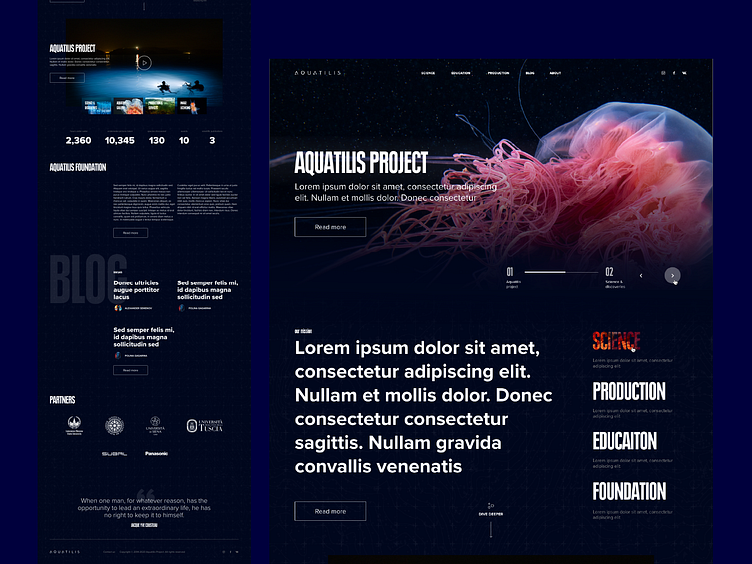 Web design — Science Project by German Sverdlov on Dribbble
