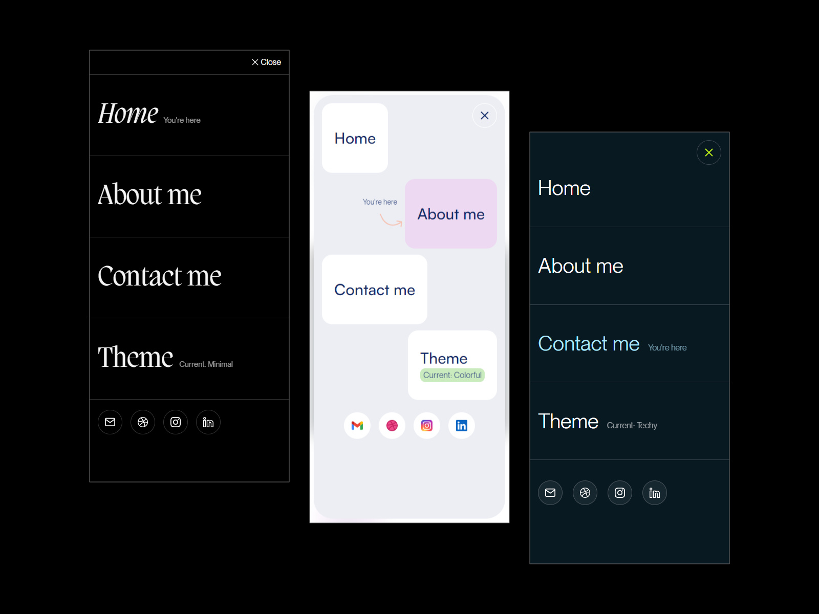 Portfolio 2022: menus by Rekhchand Sahu on Dribbble