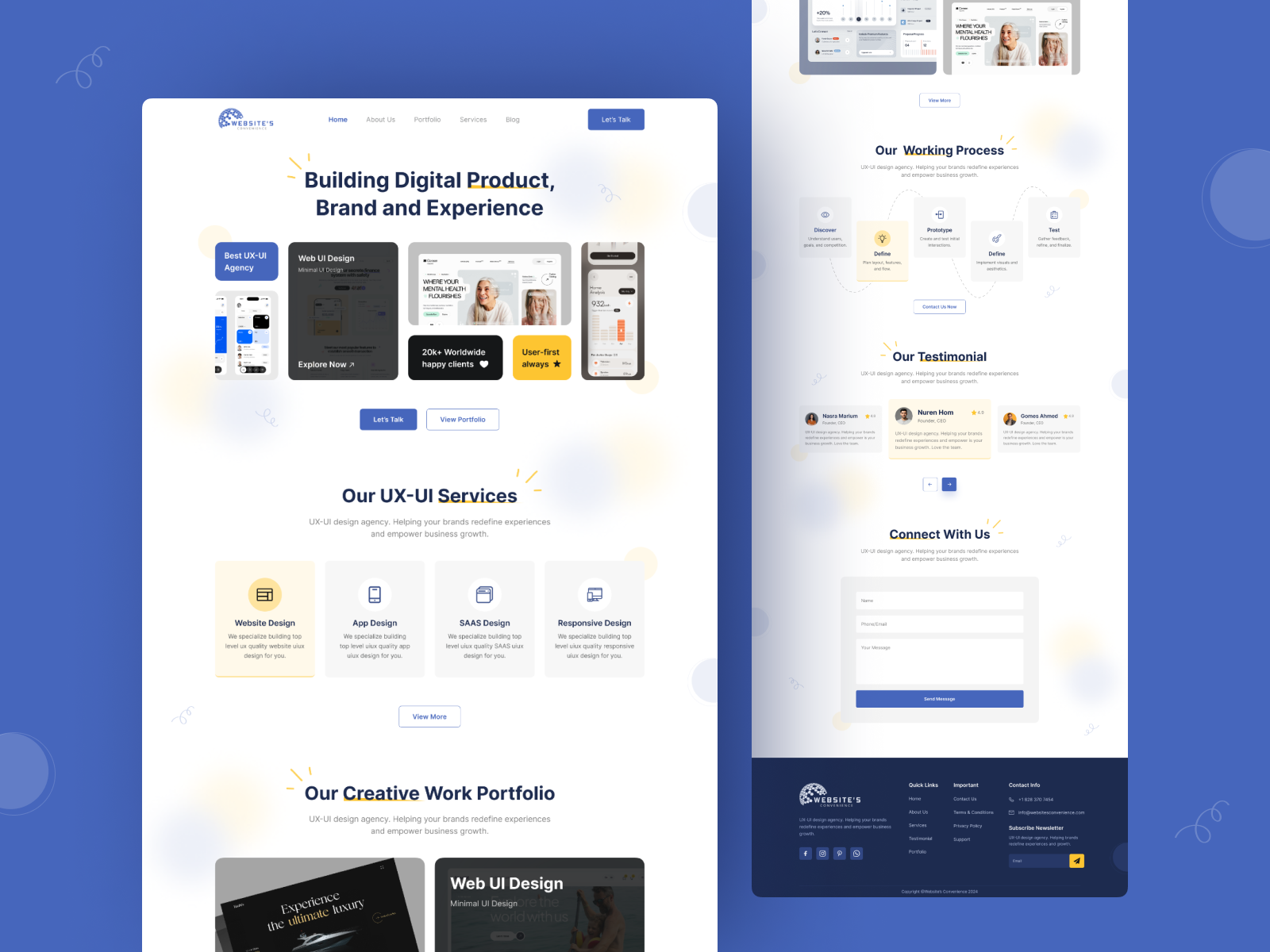 Client Project - Modern Portfolio Website by Kamrunnessa Nehad on Dribbble