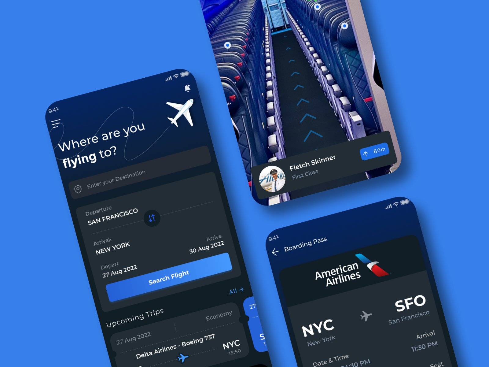 Flight Ticket Booking App by Rishabh Rai for Fluttertop UIUX Studio on ...