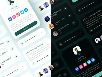 UI Kit Design | Light n' Dark by Locgfx on Dribbble