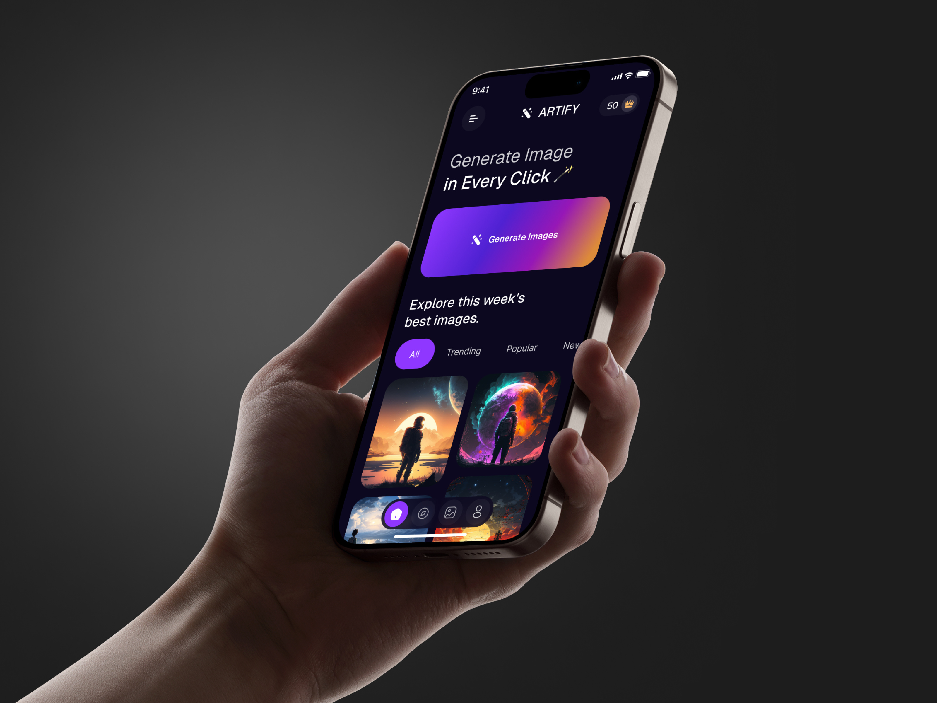AI Image Generation App Design by Naiem Islam on Dribbble