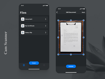 Cam Scanner App Ui by iCoderz Solutions on Dribbble