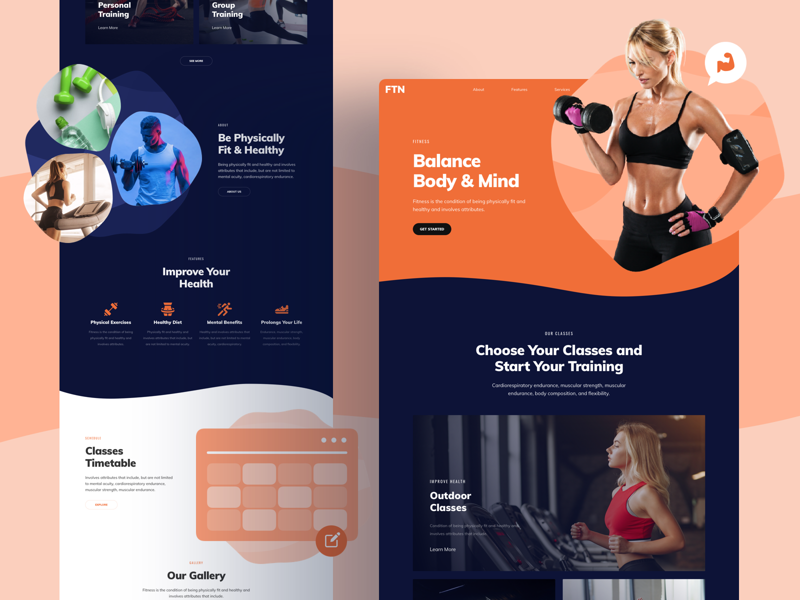 Fitness Web Design By Laaqiq On Dribbble