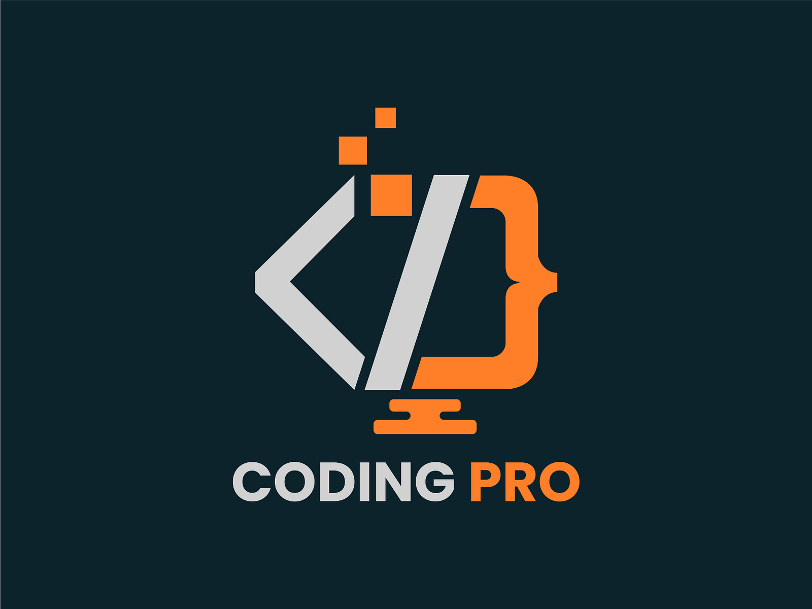 CODING PRO | Minimal Logo by Mist3r Habib on Dribbble