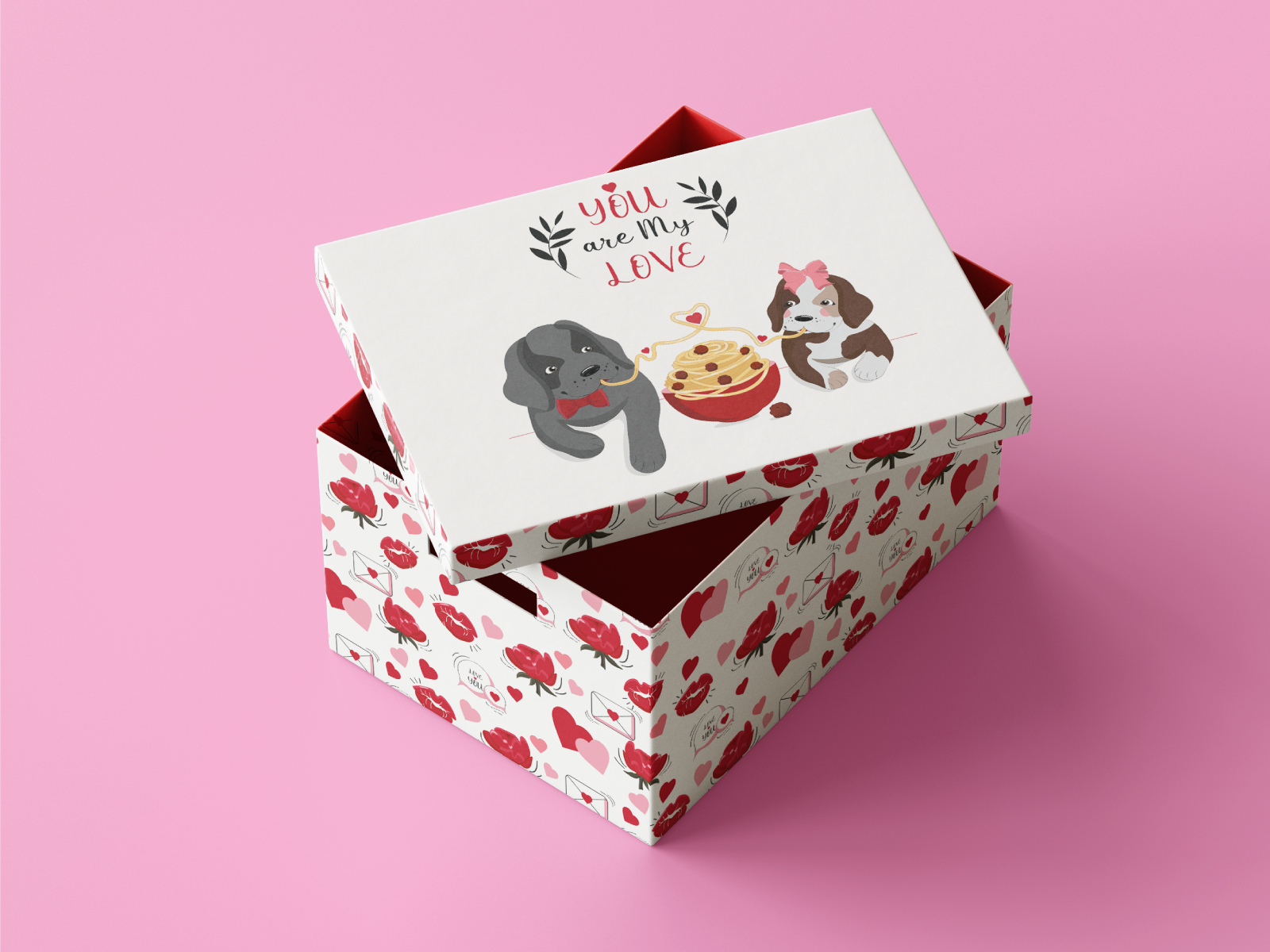 Valentine's Day/ Example of romantic packaging by Daria Tineke on Dribbble
