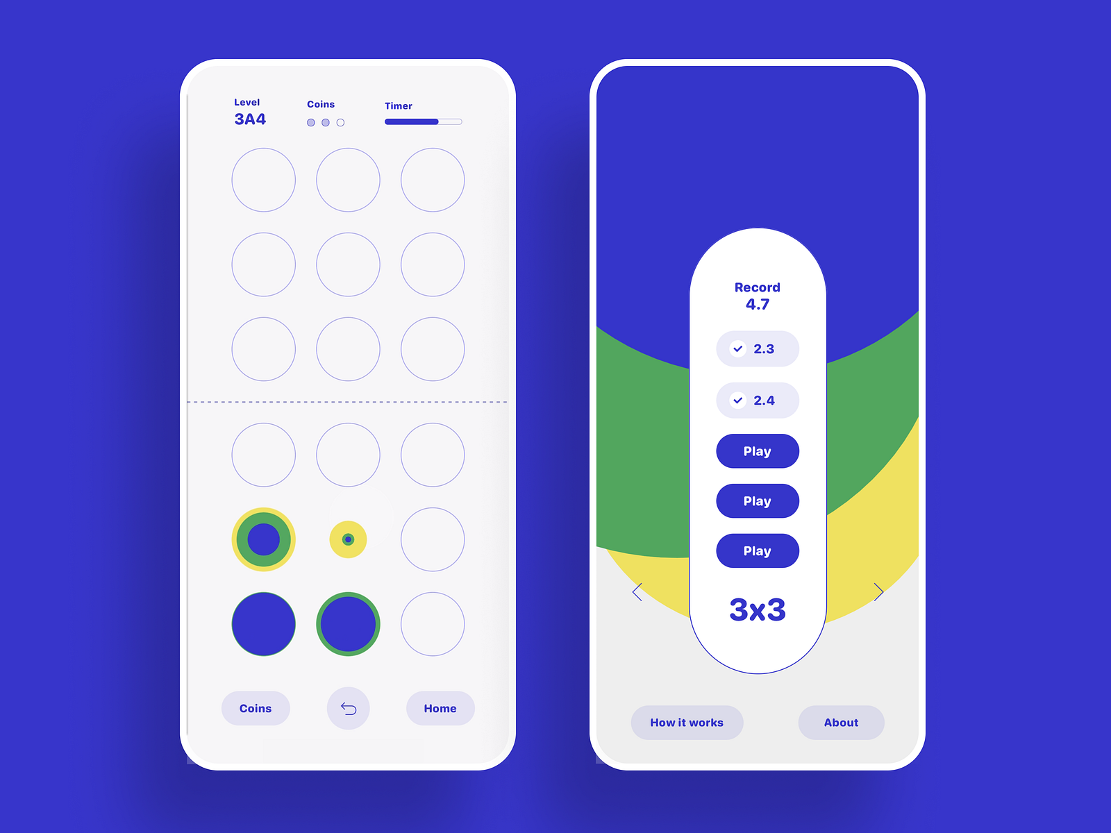 FollowCircle - Simple memory game by Mika on Dribbble