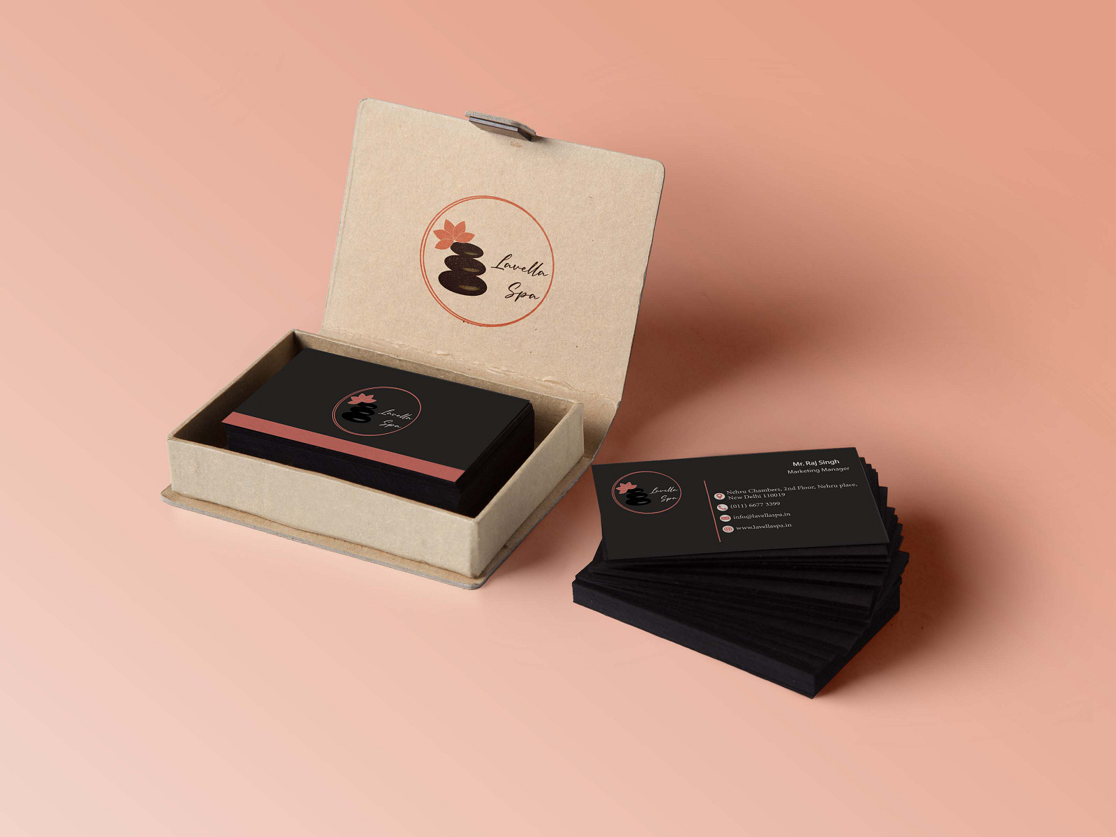 Visiting card design for an imaginary Spa brand by Himanshi Bafna on ...