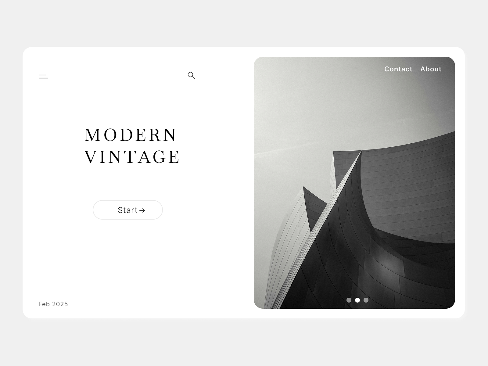 Second variation of Modern Vintage by Mihir Yadu on Dribbble