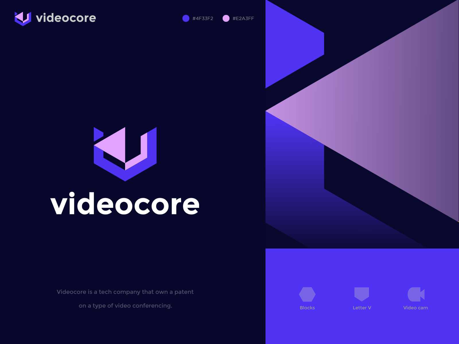 Videocore logo design concept by Fahim Ahmed for DesignXpart on Dribbble