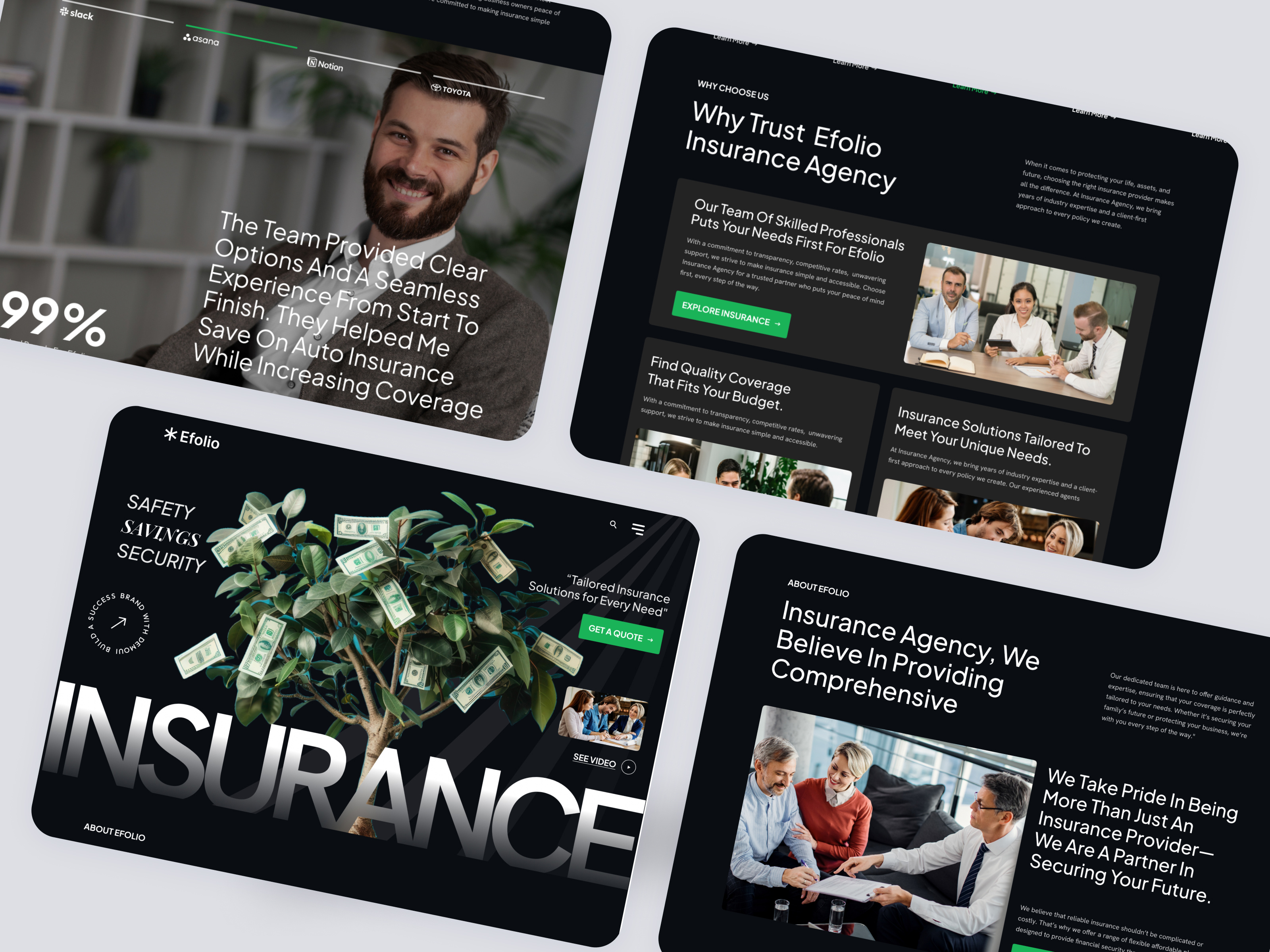 Insurance Company Website Design by FleexStudio | Web Design Agency on ...