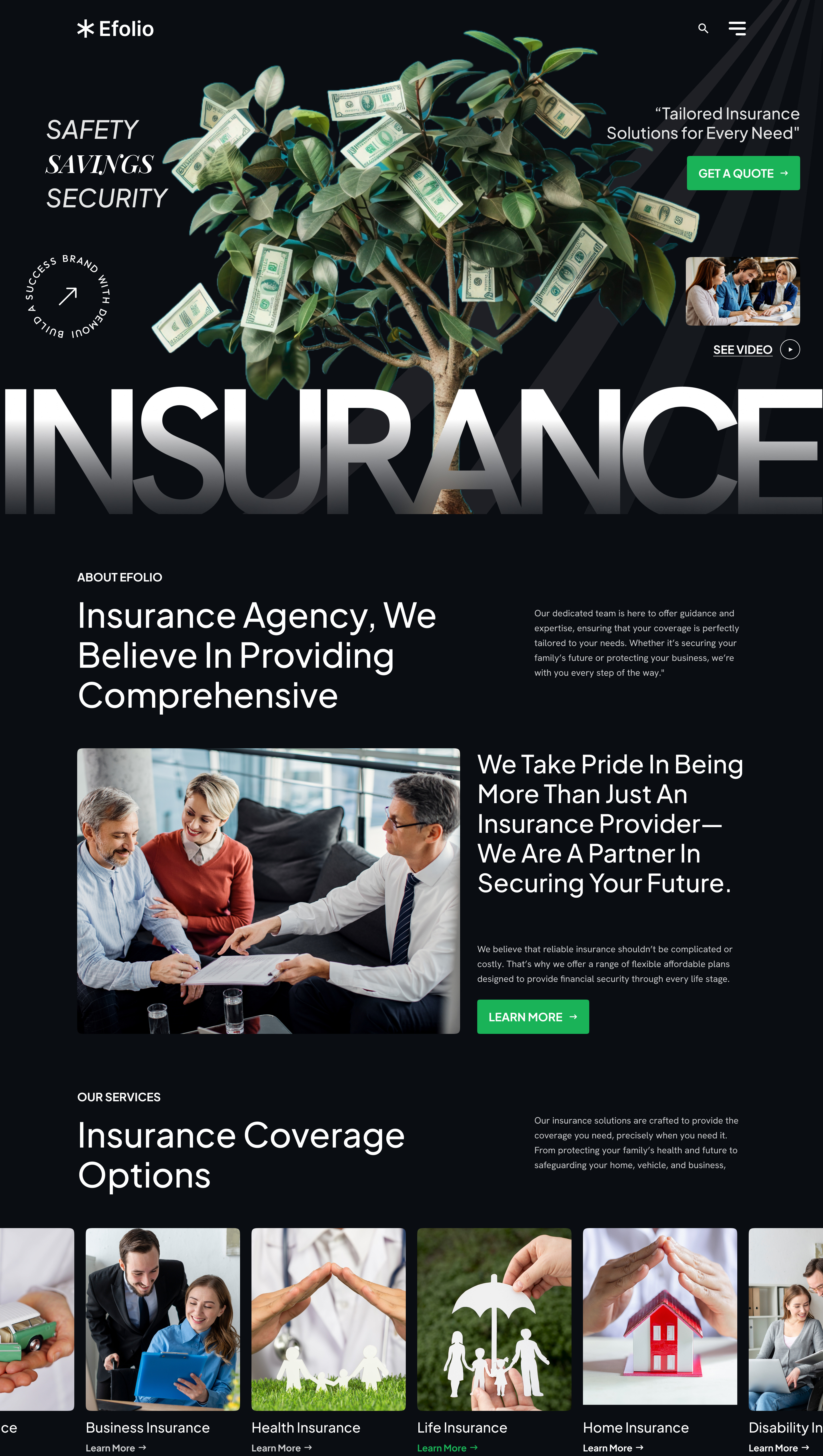 Insurance Company Website Design by FleexStudio | Web Design Agency on ...