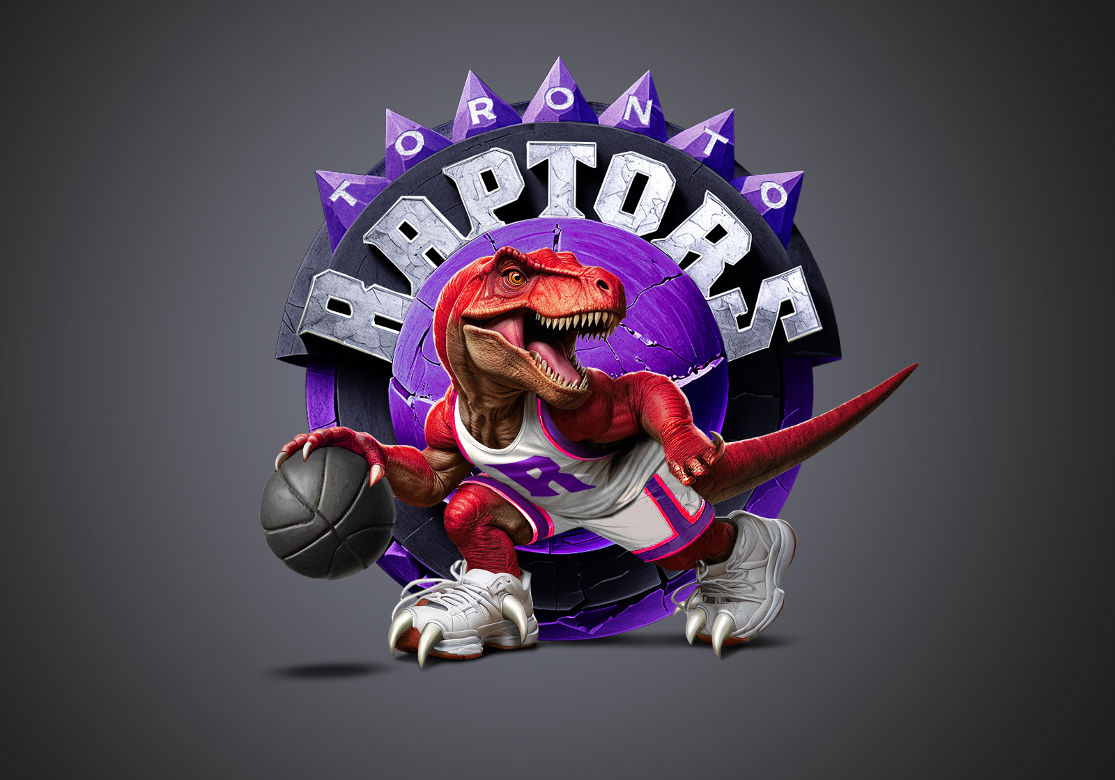 Torronto Raptors 🦖 logo remaster by Ilya Kostramin on Dribbble