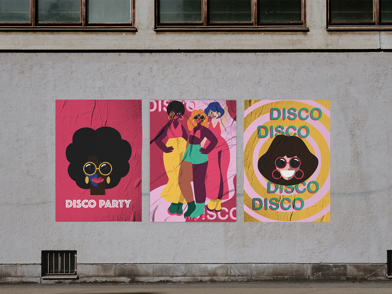 The Disco posters by Nataliia Pavliuk on Dribbble