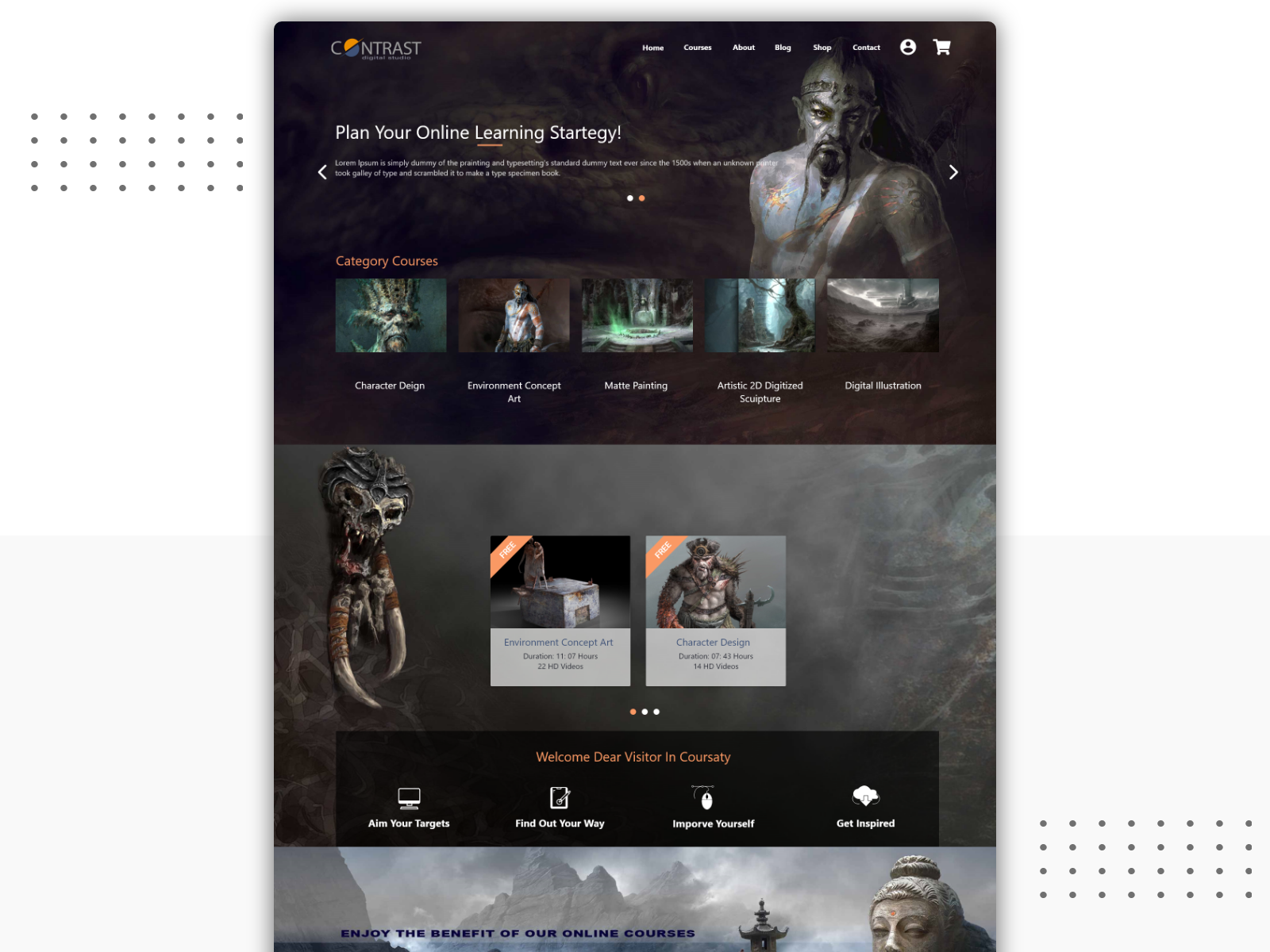 Contrast game center by Hamed Izadi on Dribbble