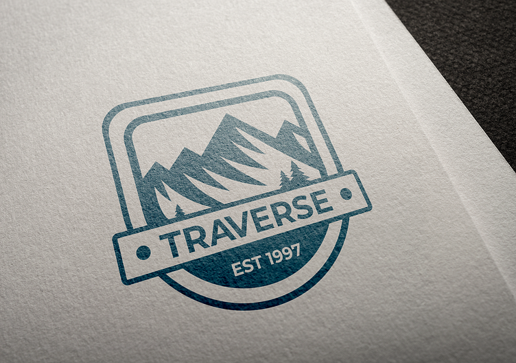 Traverse logo mockup by Leia Villegas on Dribbble
