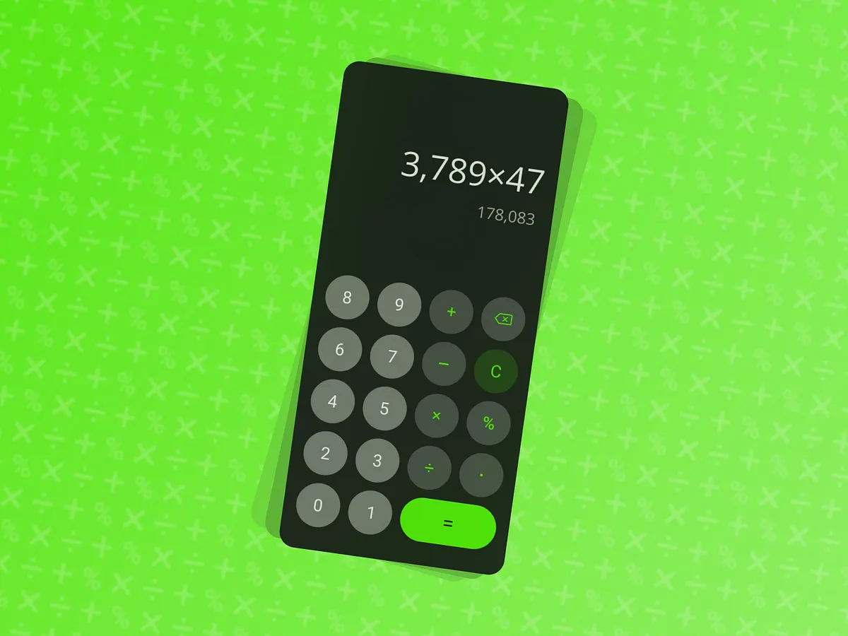 Calculator UI Design designs, themes, templates and downloadable ...