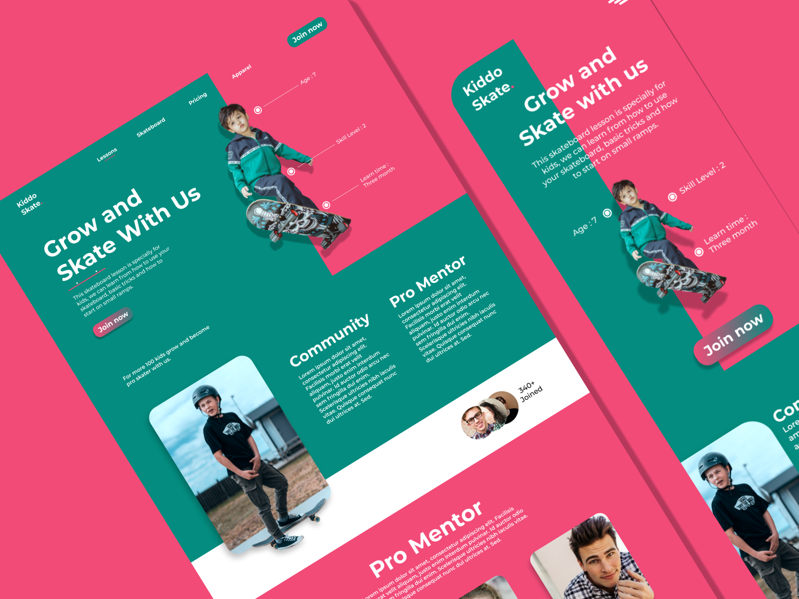 Skateboard lesson for kids by Kemal Maolana on Dribbble