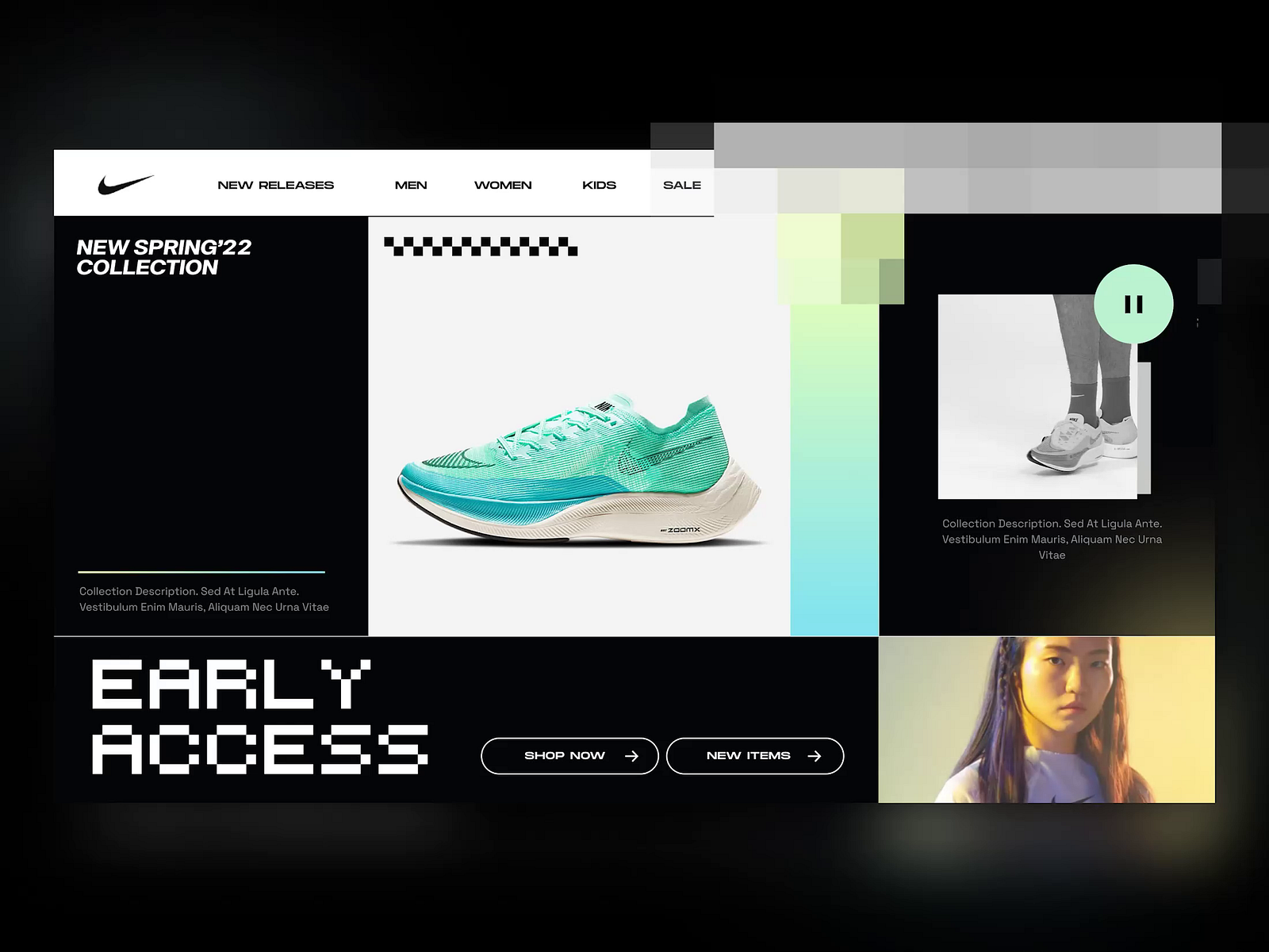 Experimental Nike redesign concept ⚡ by Polina Dubenko on Dribbble