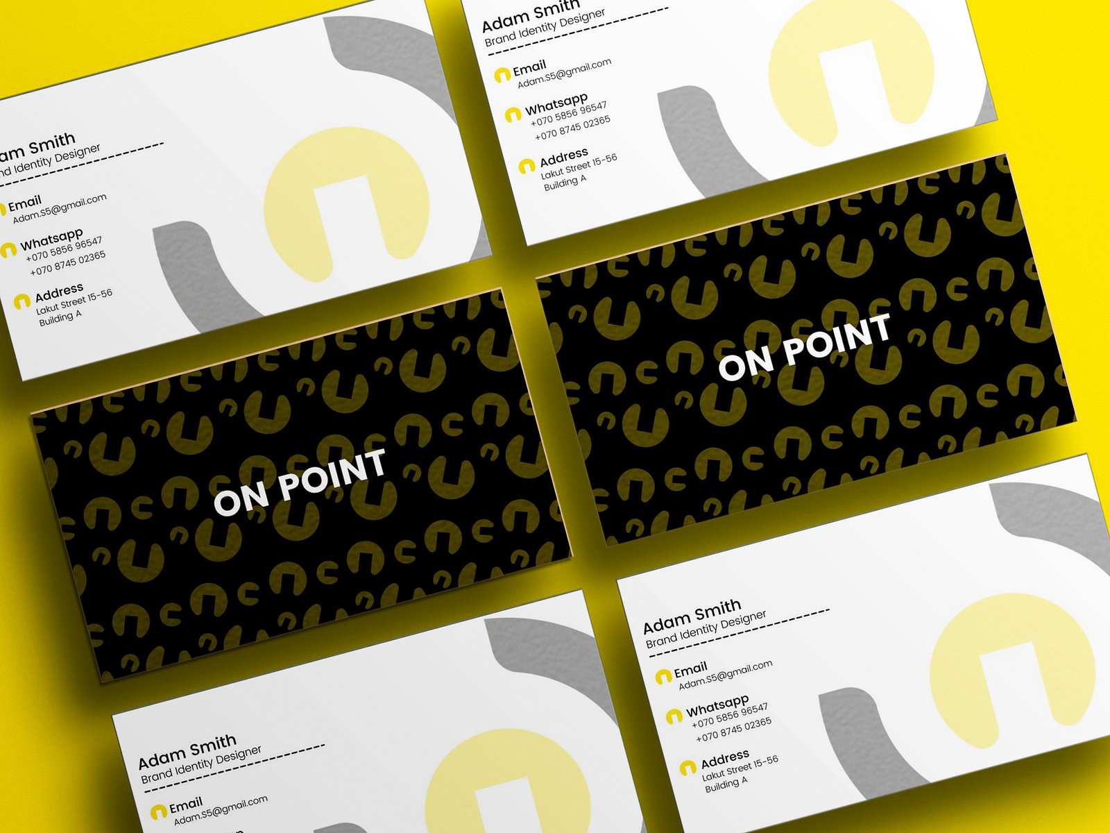 On Point Business Card Desing by Ihsan muhammad on Dribbble