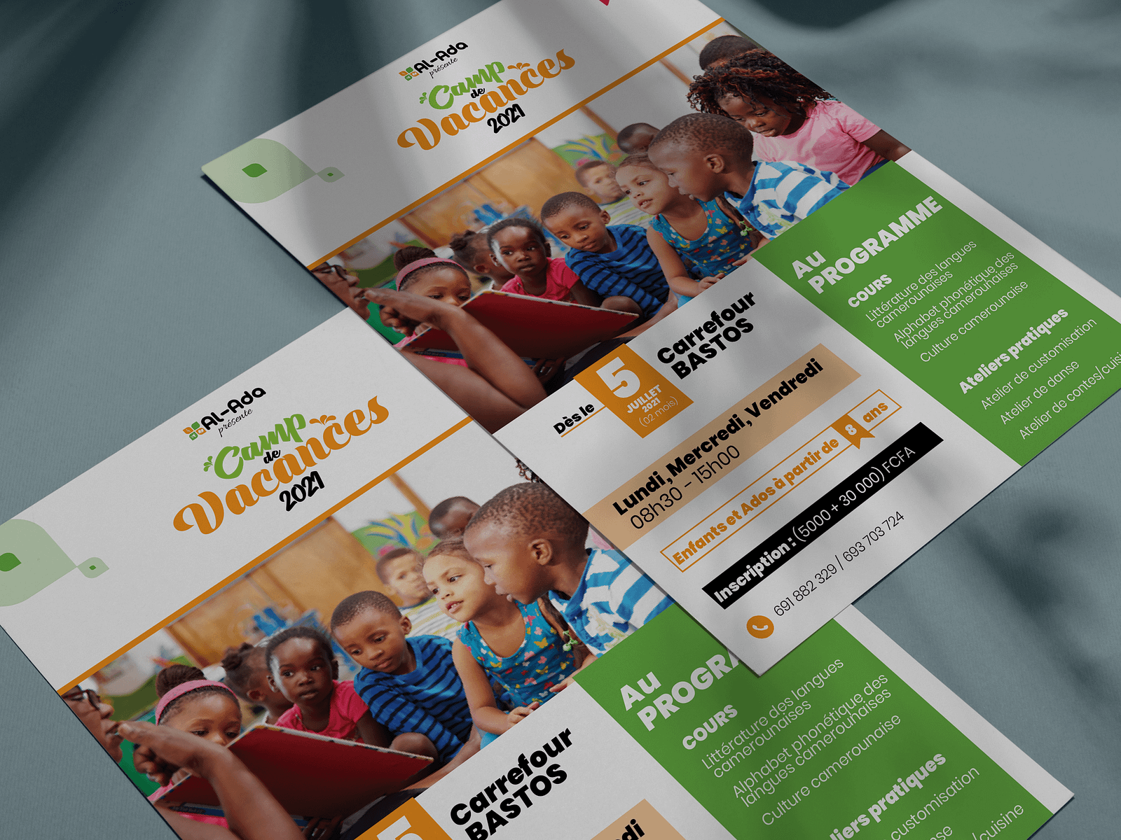 Al Ada - Flyer - Camps de vacances by Andy Ryan Eye on Dribbble