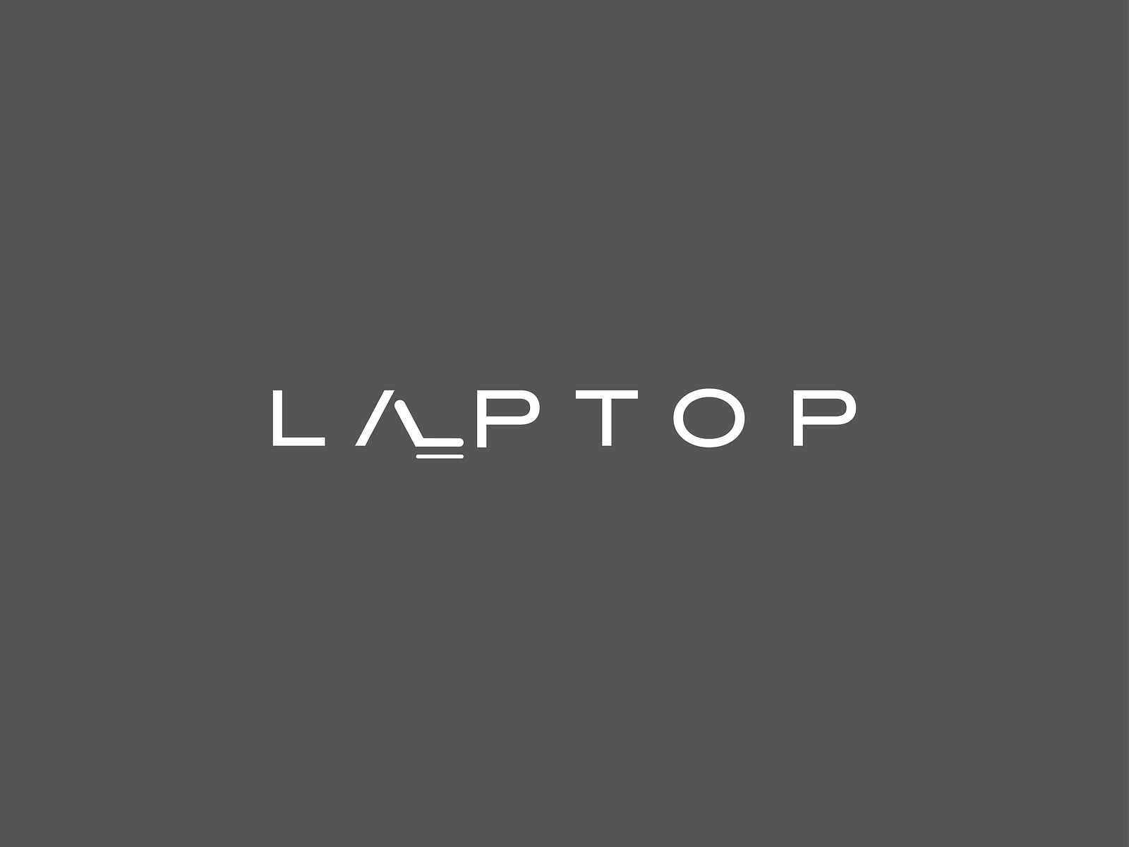 Laptop Logo ! by Mizan on Dribbble
