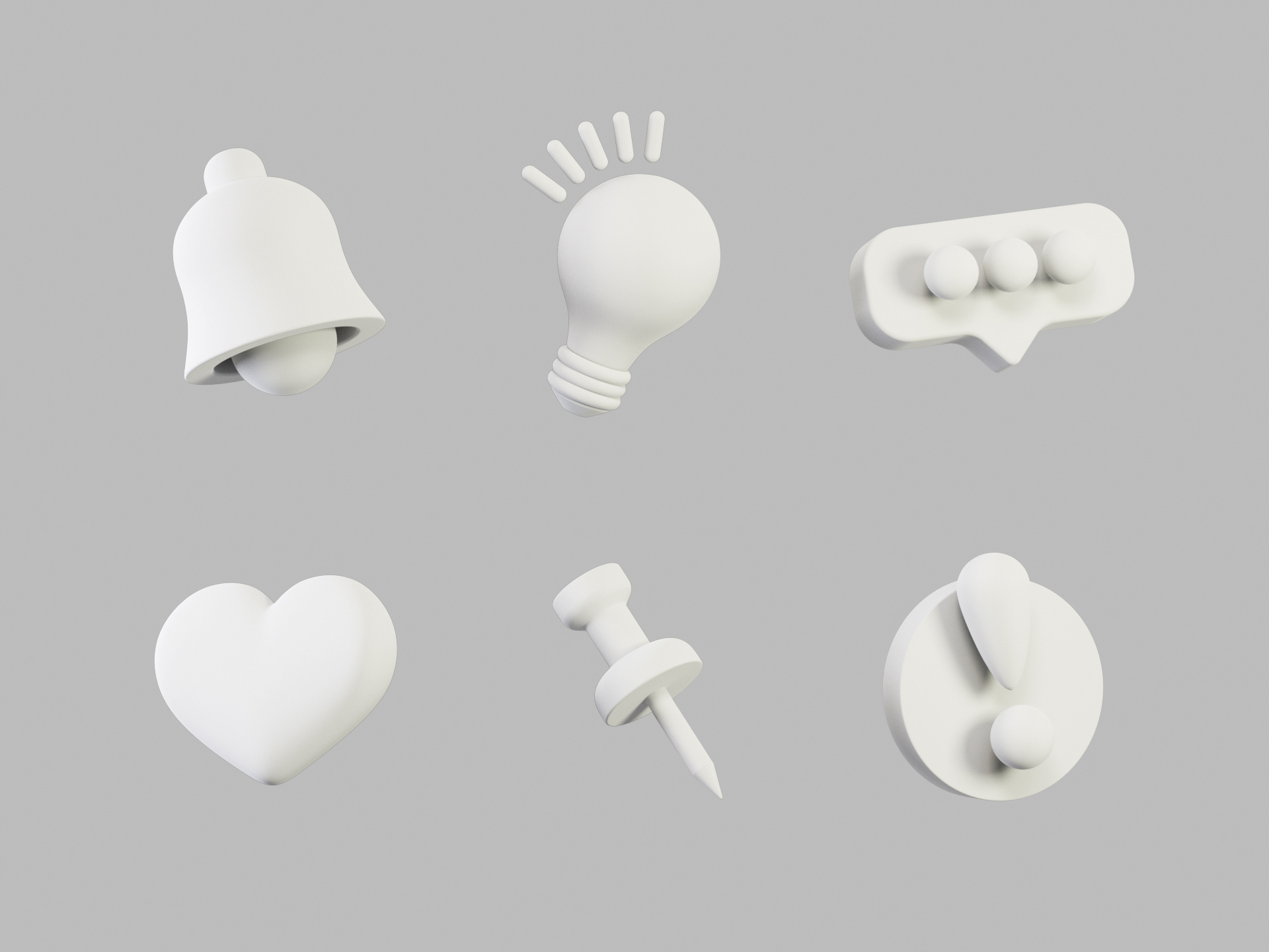 Icon Set V.3 - Clay by Fabrizio Boni on Dribbble