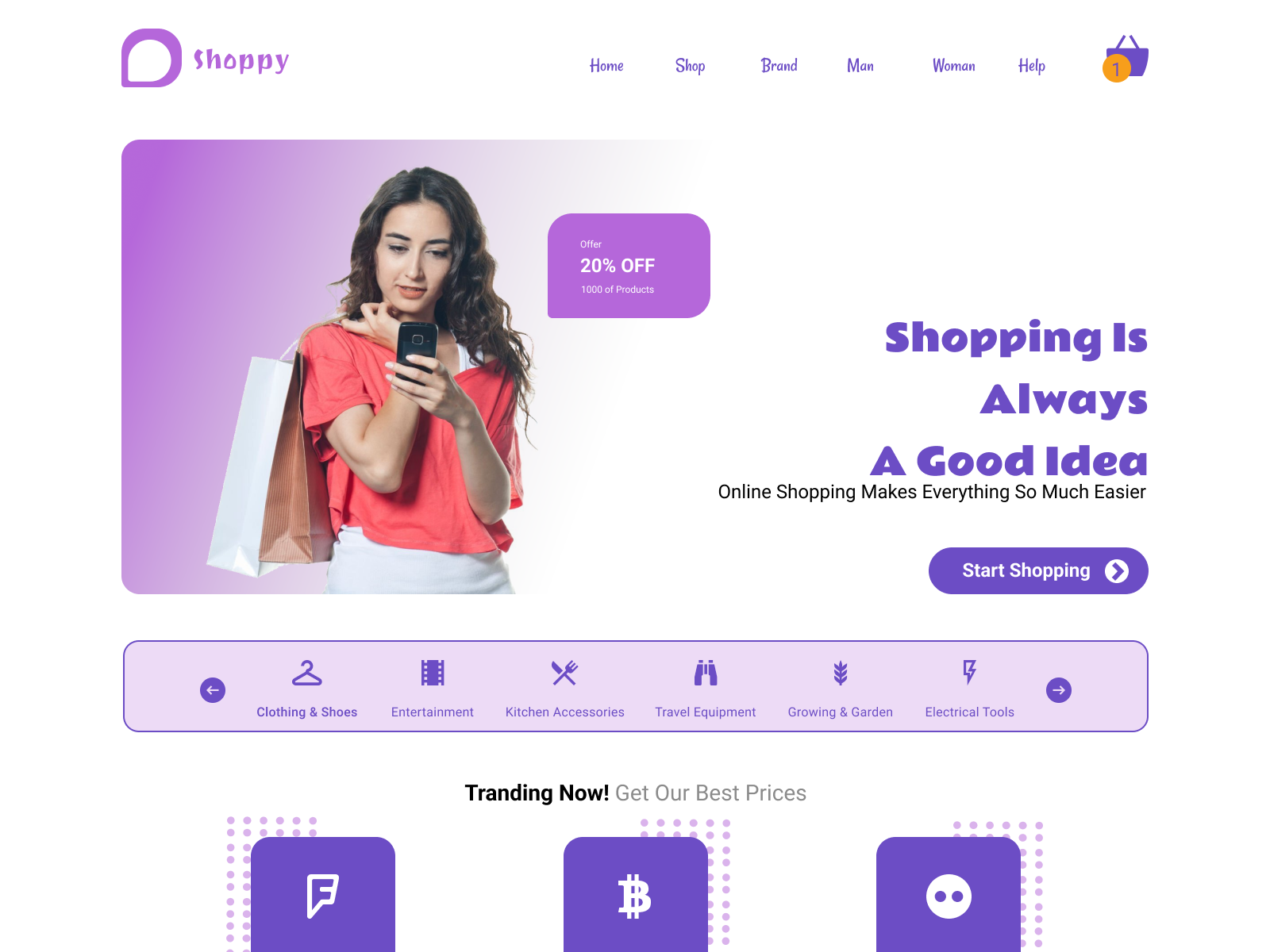 Shoppy Ecommerce Template by joy on Dribbble