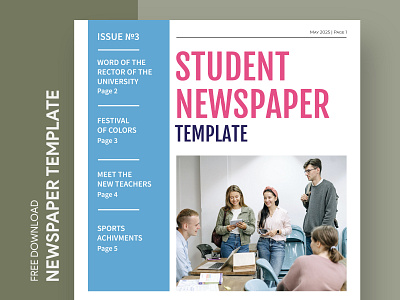 Student Newspaper Free Google Docs Template by Free Google Docs ...