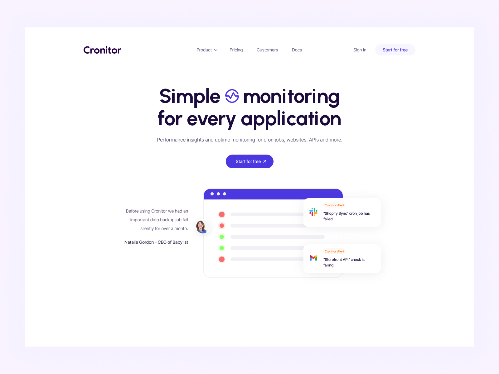 Cronitor: Hero Design by Ragip Diler on Dribbble