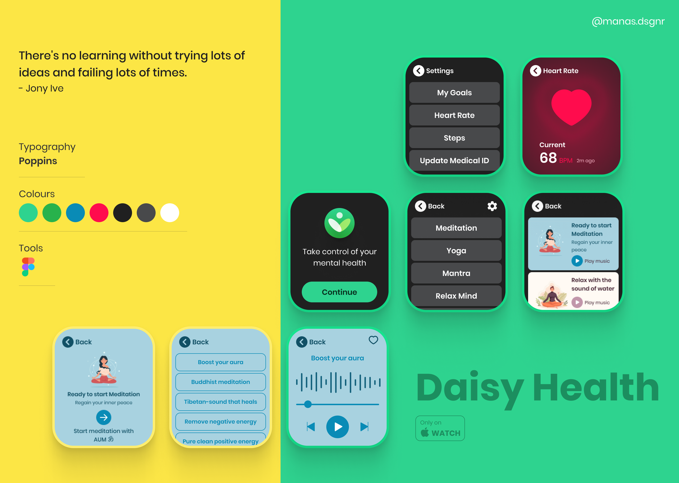 Apple Watch UI Design designs, themes, templates and downloadable ...