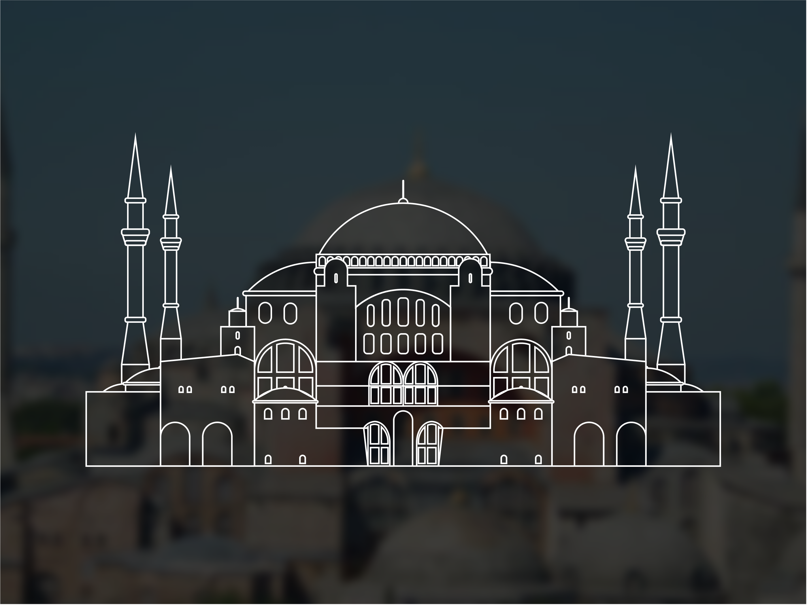 Hagia Sophia Illustration by Alion on Dribbble