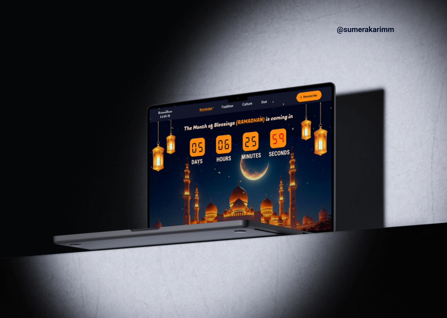 COUNDOWN TIMER UI DESIGN by Sumera Karim on Dribbble