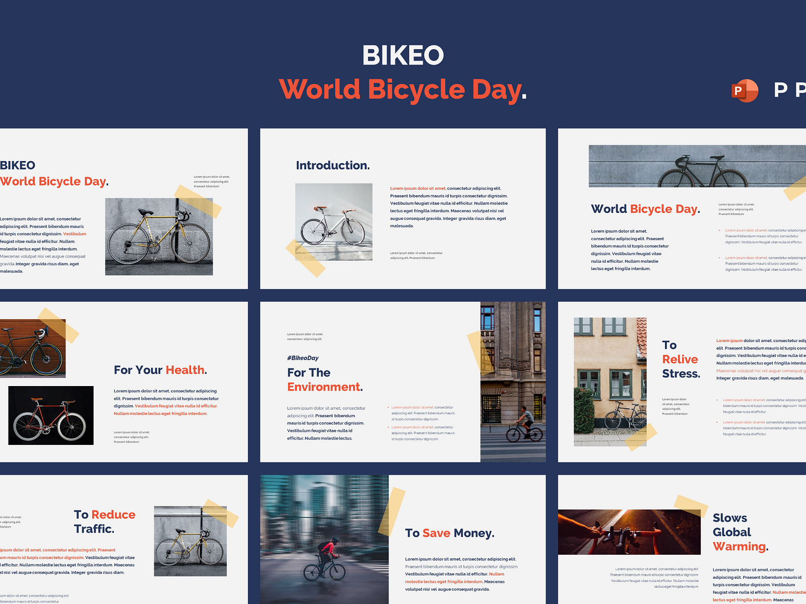 BIKEO - World Bicycle Day Powerpoint Template by Inipagi Studio on Dribbble