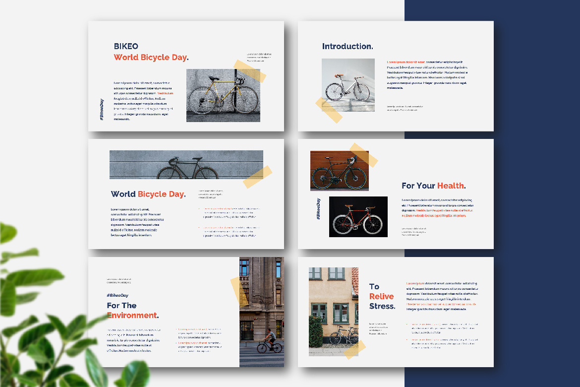 BIKEO - World Bicycle Day Powerpoint Template by Inipagi Studio on Dribbble
