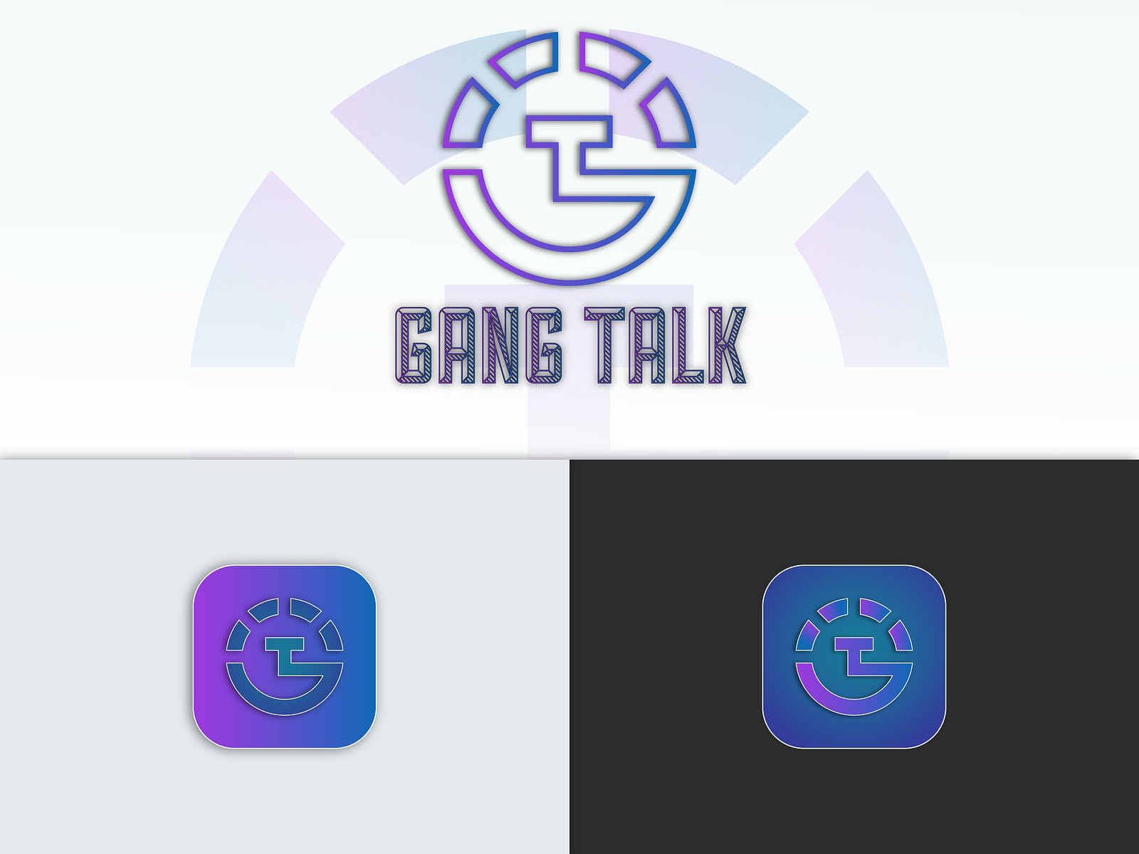 Gang Talk Logo by Monjel Morshed Sabbir on Dribbble