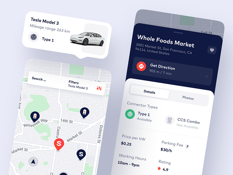 Statiq EV Charging App by Alexey Matyushkin on Dribbble