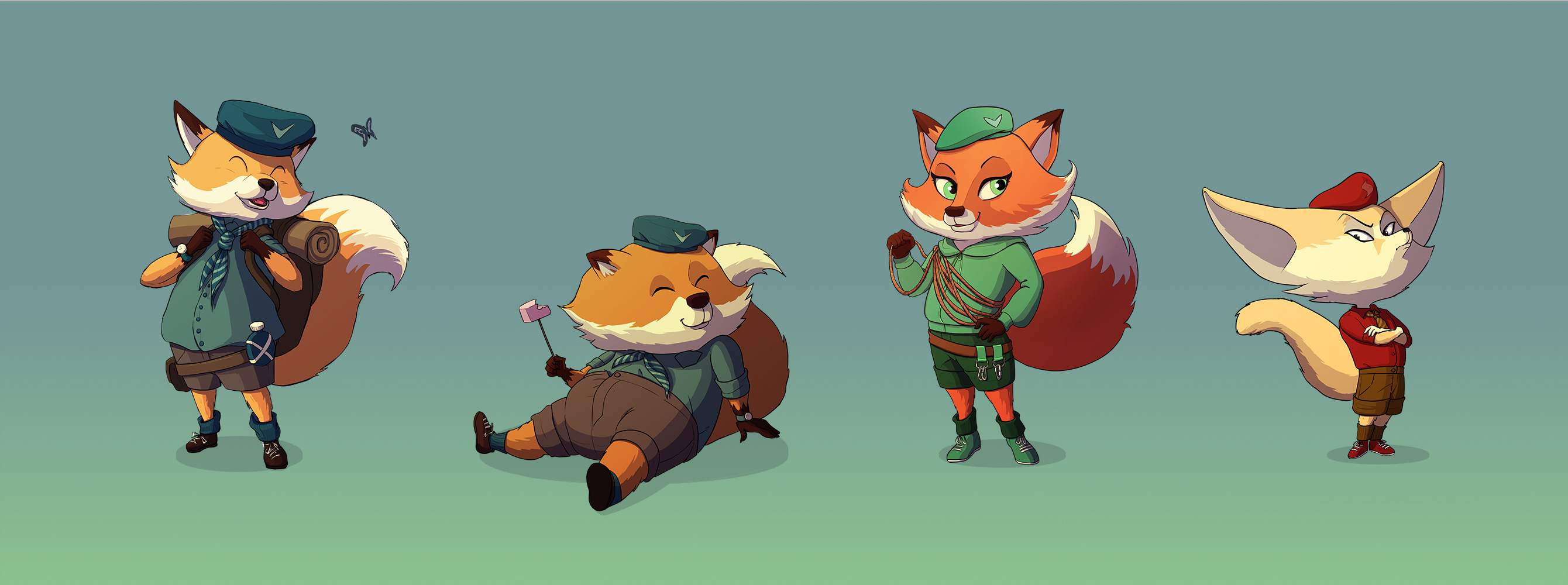 Fox scouts by Laetitia L on Dribbble