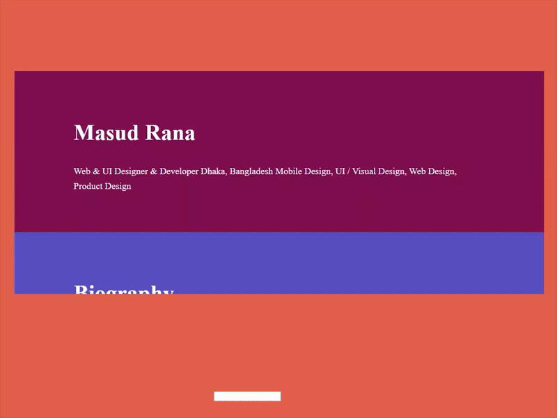 Swiping Animation using HTML & CSS by Masud Rana on Dribbble