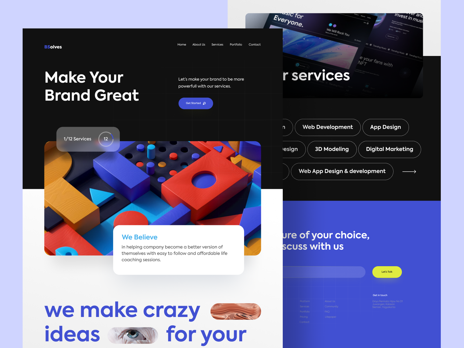 Digital Agency Website Design Animation by Permadi Satria Dewanto for ...