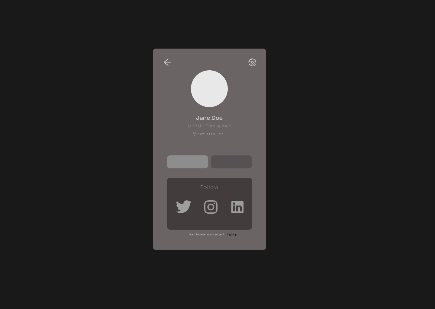 Profile UI: Mid Fidelity Wireframe by Alicia C on Dribbble
