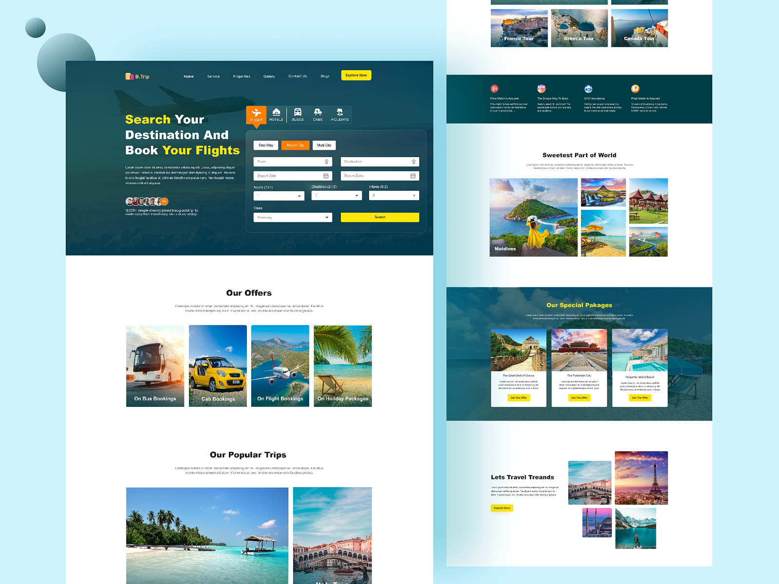Travel Landing Page | Travel Agency website UI Design by MD MASUD RANA ... Travel Landing Page | Travel Agency website UI Design by MD MASUD RANA ...