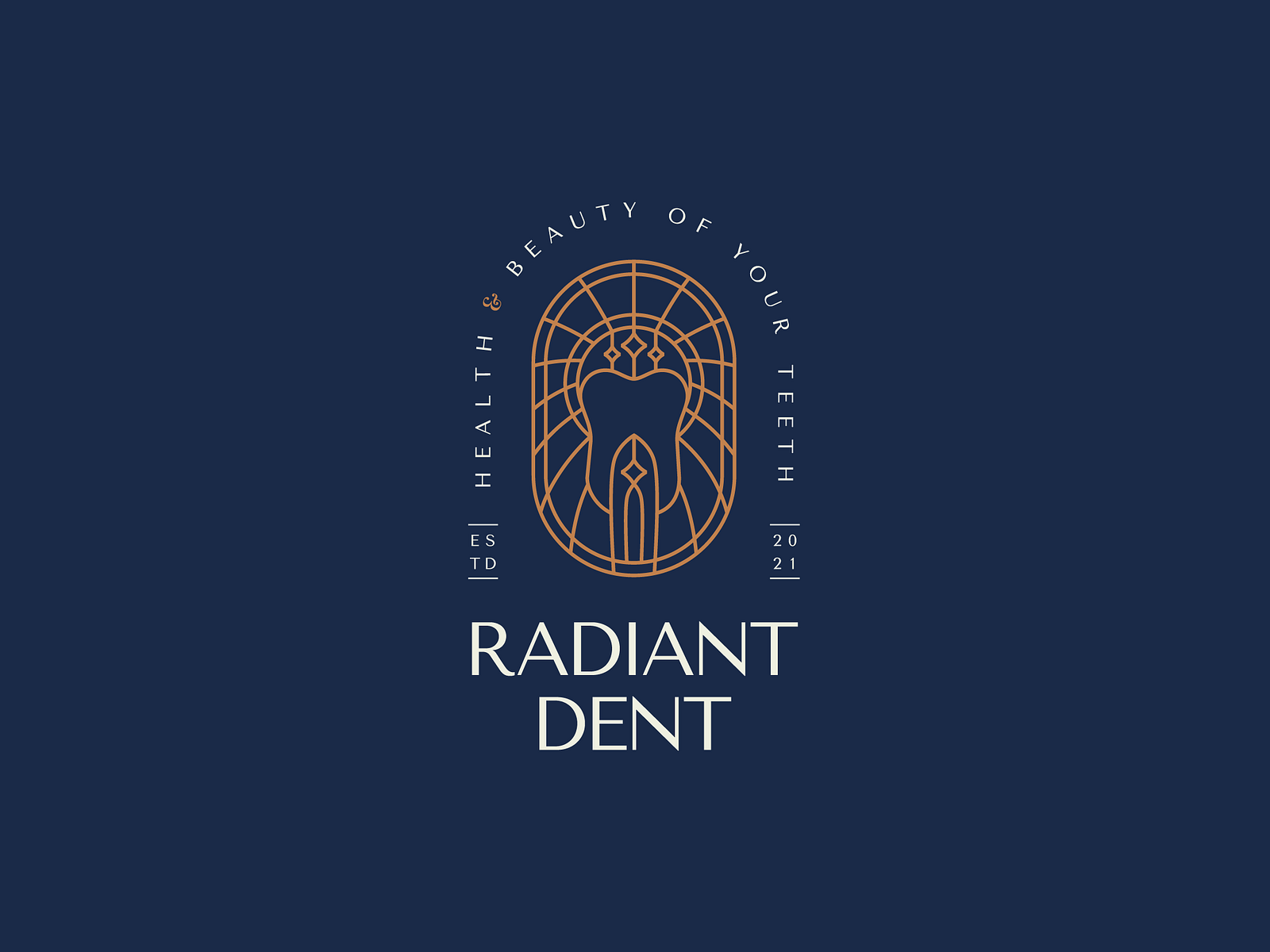 Radiant Dent Logo design by Borislav Kuznetsov on Dribbble