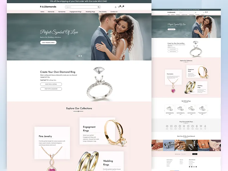 Jewellery Landing Page designs, themes, templates and downloadable ...