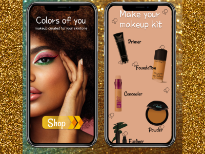 Makeup app design by aashi on Dribbble