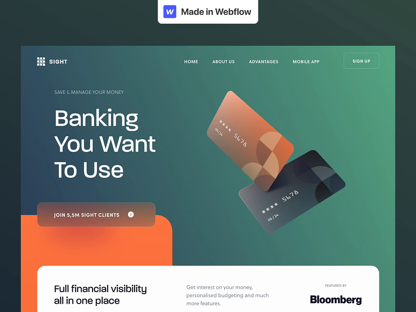 Browse thousands of Webflow images for design inspiration | Dribbble