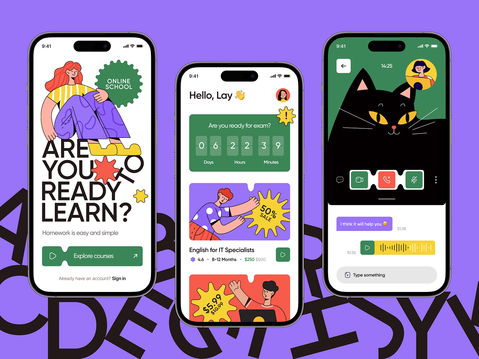 Study App Design by Lay – UX/UI and branding on Dribbble