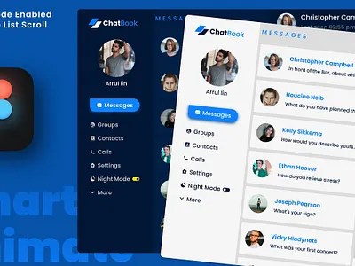 Chat Application UI designs, themes, templates and downloadable graphic ...
