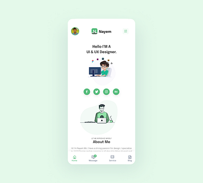 Portfolio App designs, themes, templates and downloadable graphic ...