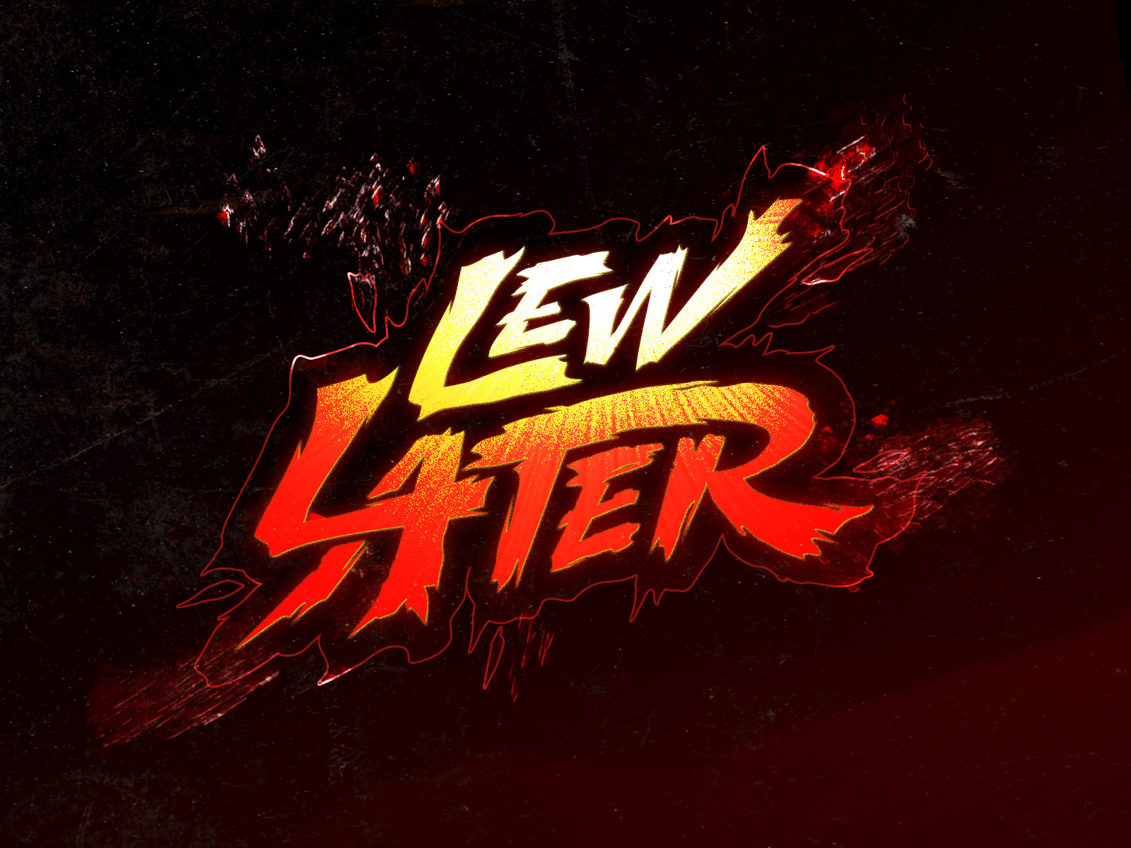 Lew Later Logo in Street Fighter style by Mo Hashim on Dribbble